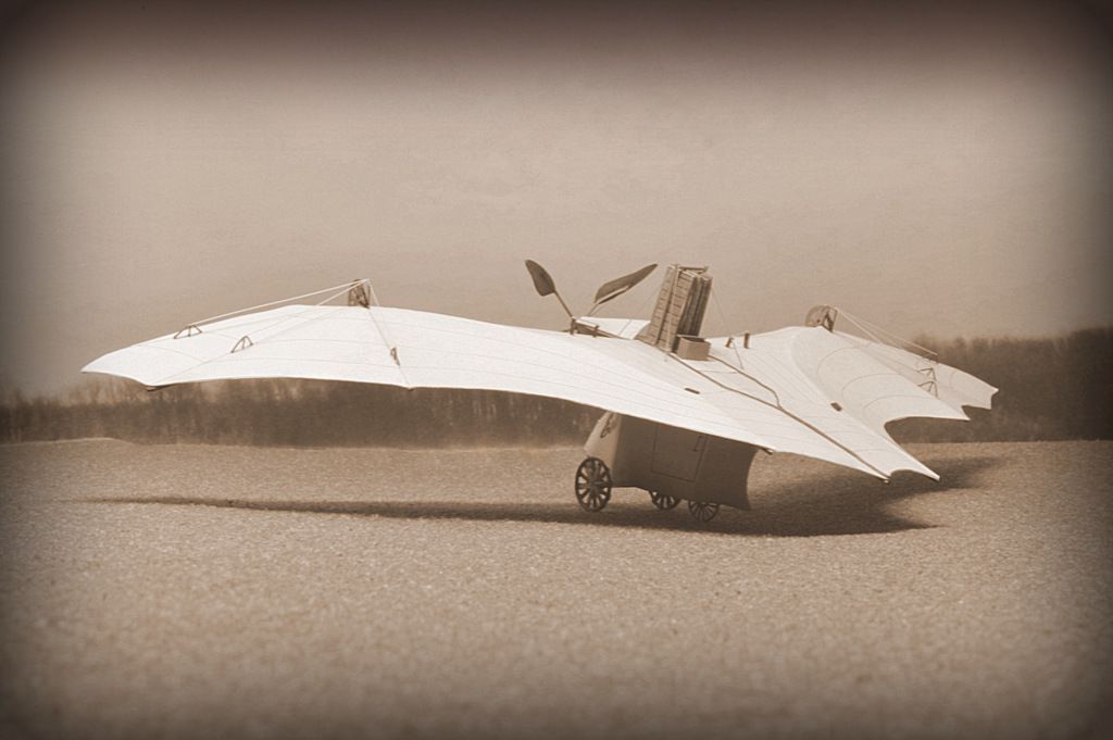 Scratchbuilt 1/72nd 1890 Clement Ader 'Eole'.... - Ready for Inspection ...